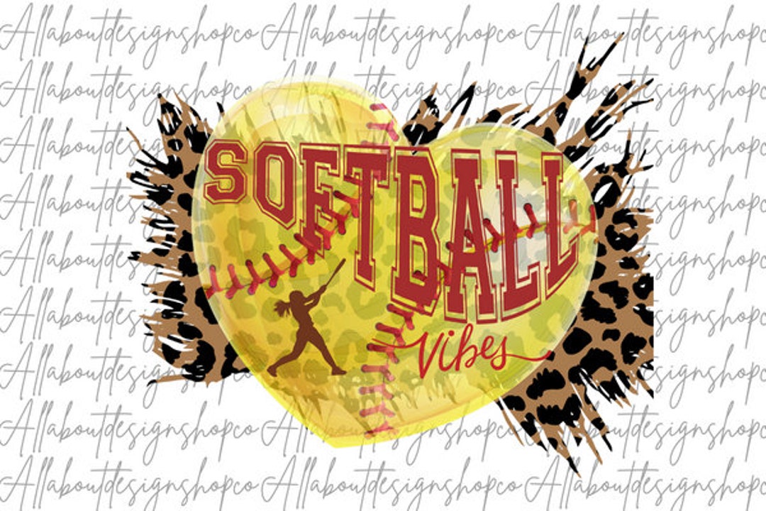 Softball Vibes Png Sublimation Design/softball Png/ Sport Png/ - Etsy