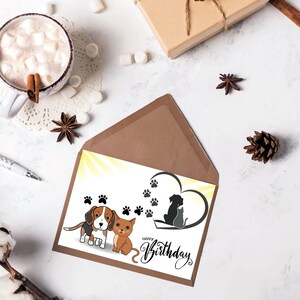 Printable Happy Birthday Card Printable Dog Birthday Card Funny ...