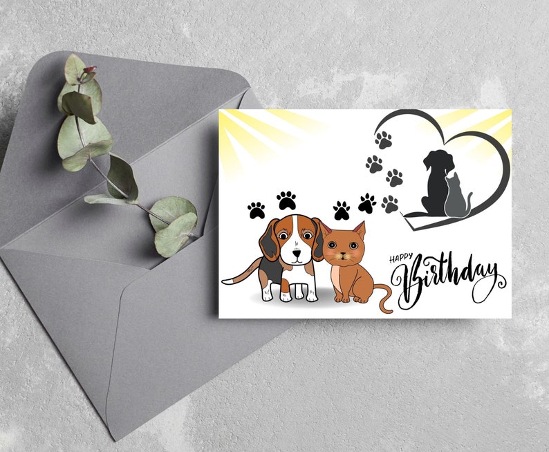 Printable Happy Birthday Card Printable Dog Birthday Card Funny ...
