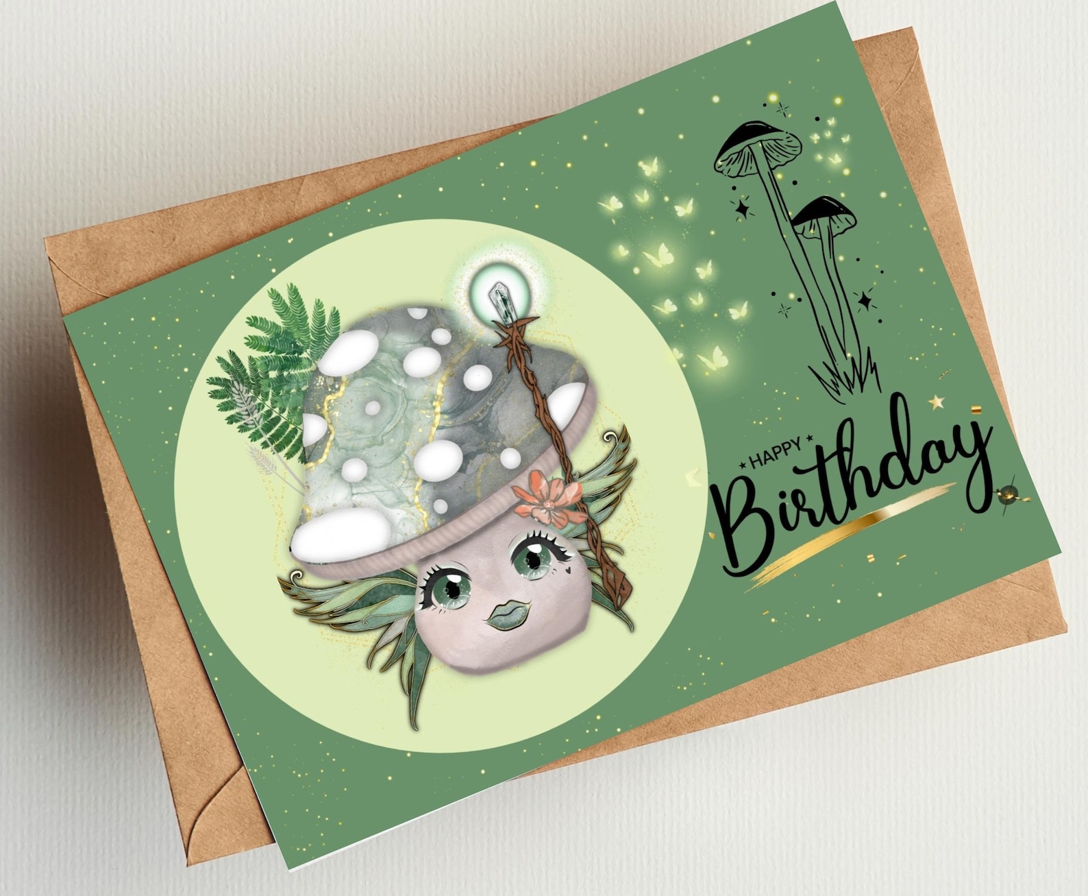 Birthday Mushroom Card Happy Birthday Mushroom Card - Etsy
