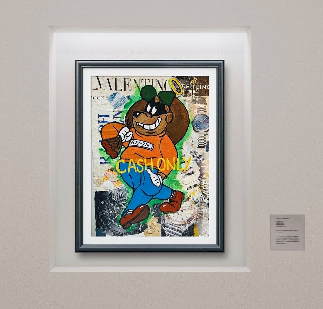 Cash Artwork, Original Artwork, Can Personalise This at No Extra Cost ...