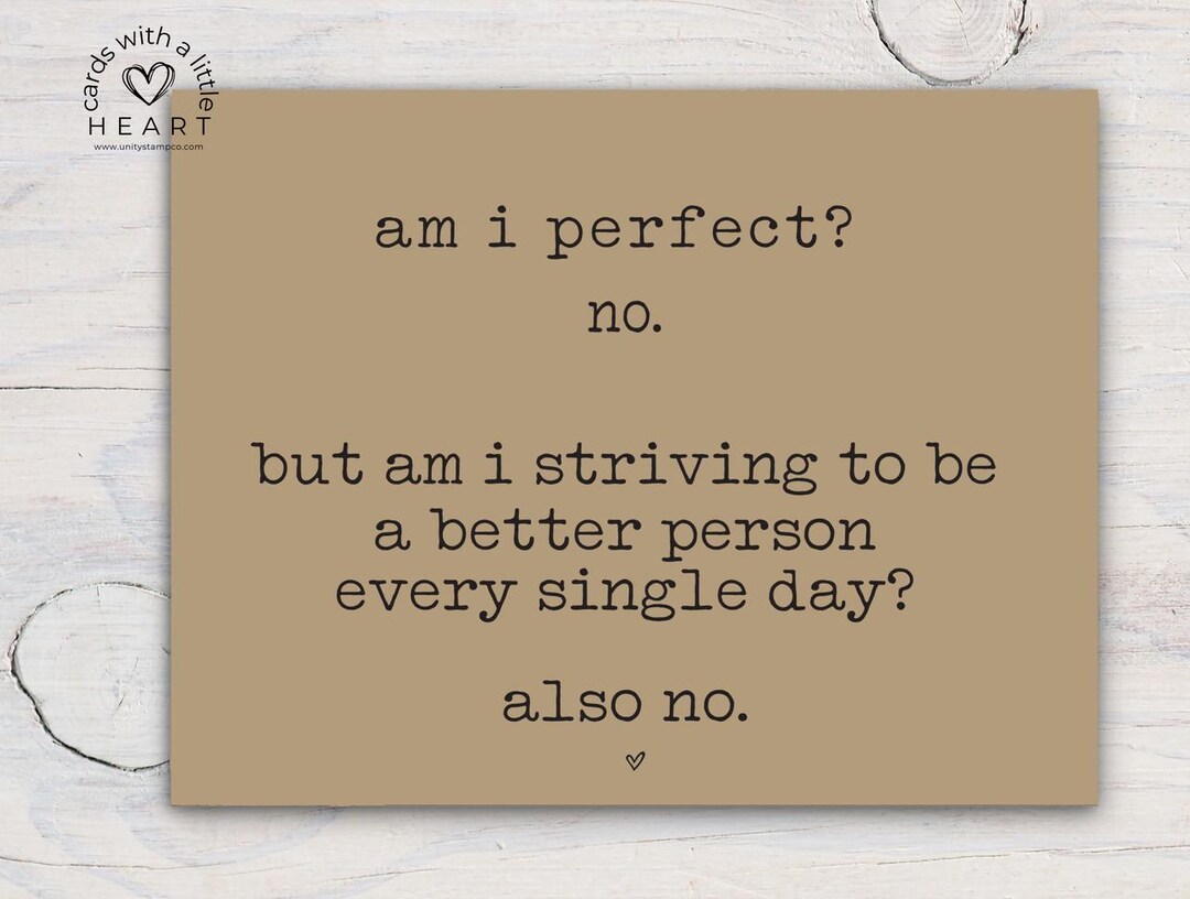 Am I Perfect? - Etsy