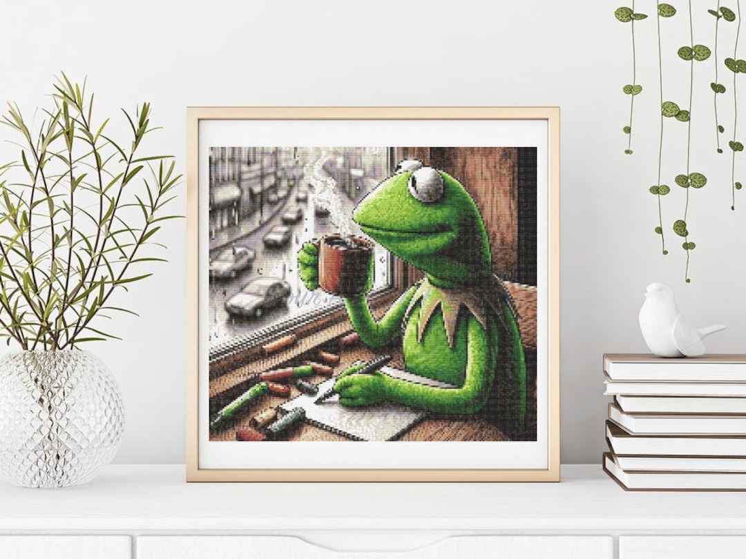 Cross Stitch PDF Pattern Kermit the Frog - Etsy