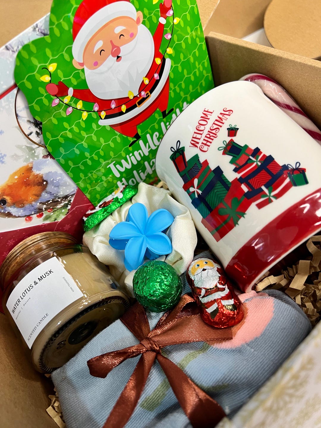 Christmas Mug Gold Handle Mug Welcome Christmas Mug Porcelain Mug With ...