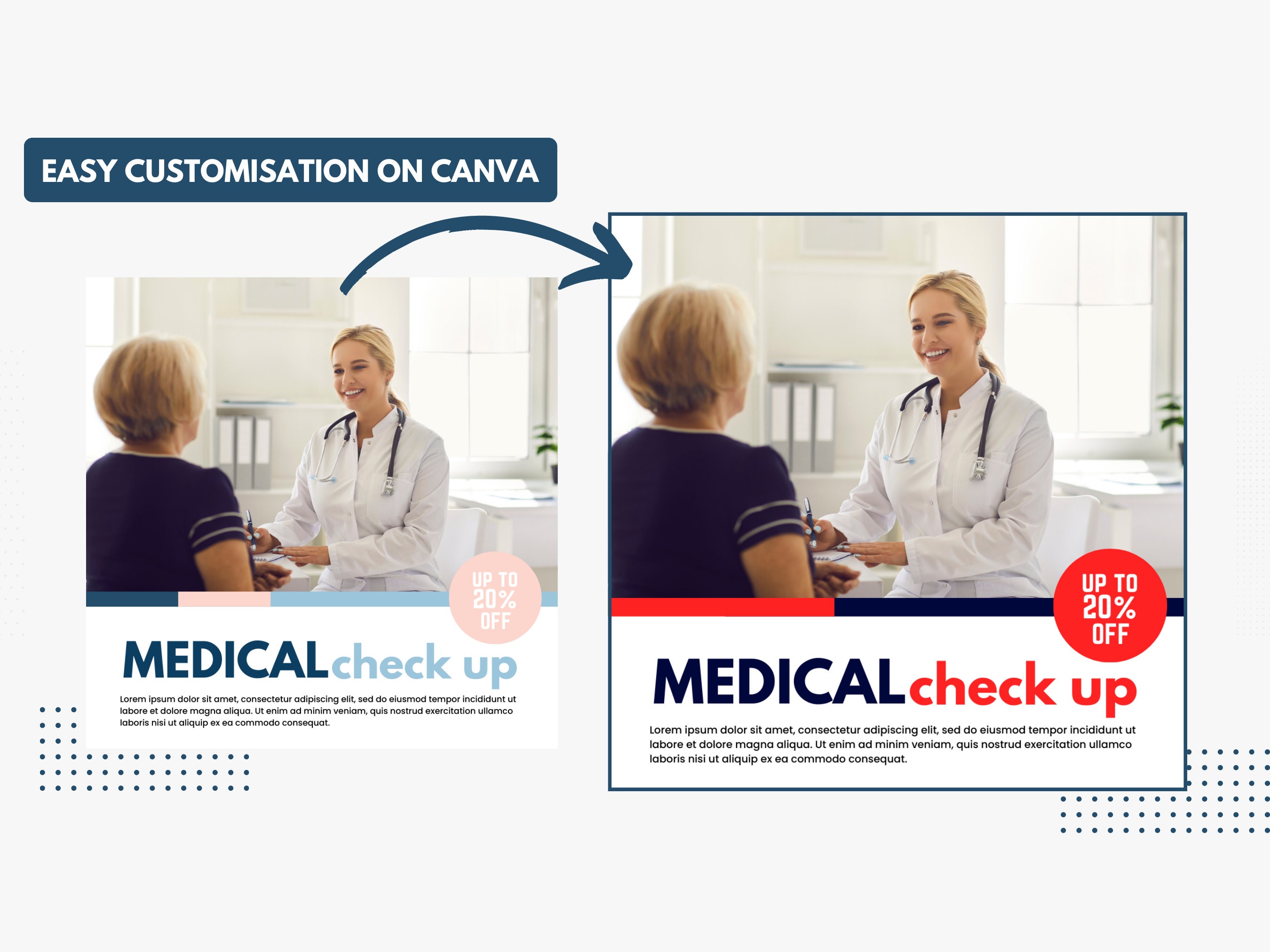 Medical Doctor Instagram Templates | Instagram Templates for Healthcare ...