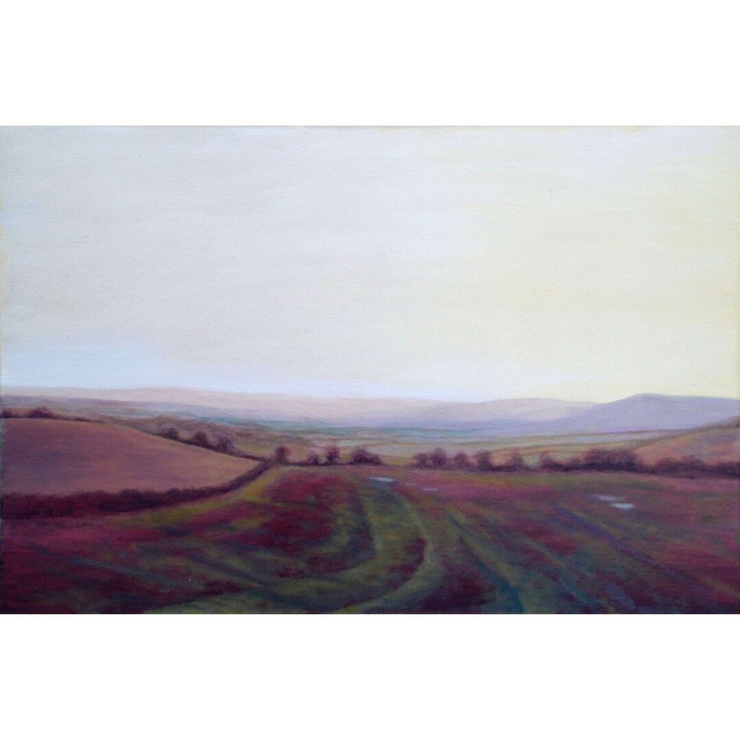 Ploughed Fields in the Bride Valley Framed Print on Canvas - Etsy