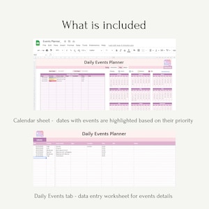 Events Planner Google Sheets Template, Event Planning, to Do Tracker ...