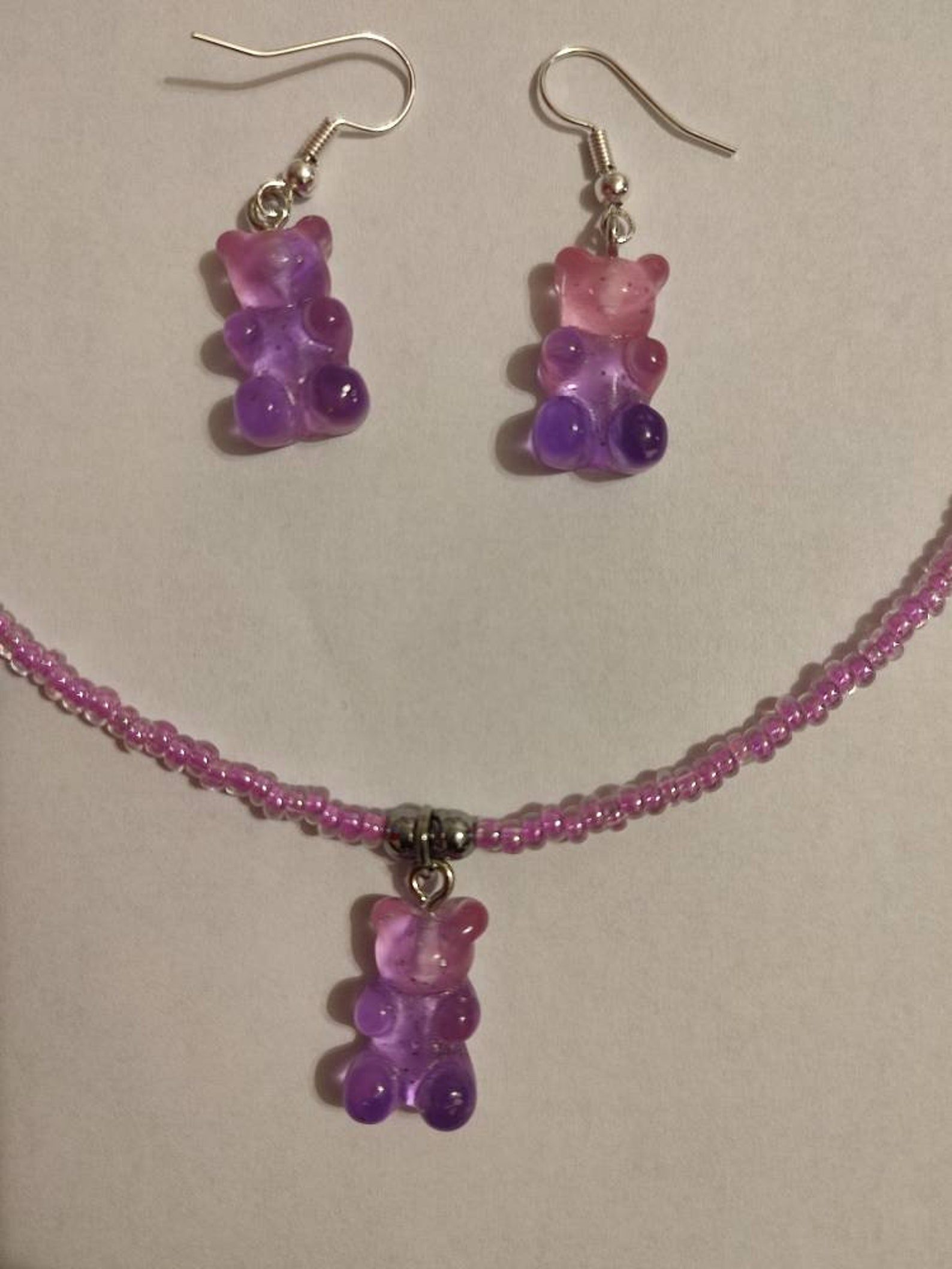 Teddy Bear Pendant Necklace, Dainty Bear Necklace,teddy Bear Necklace ...