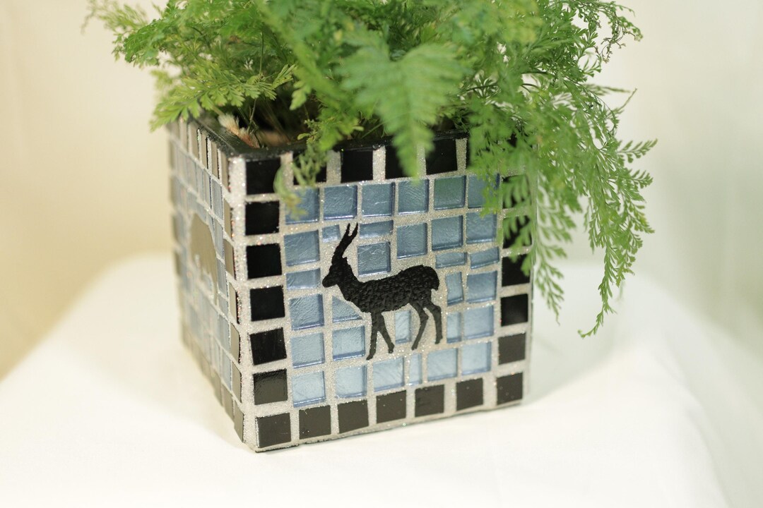 5" Light Silver Blue Planter Box (plant Not Included) - Etsy