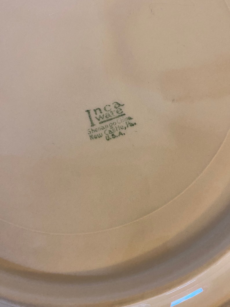 1940s Shenango China Inca Ware Grill Plate - Etsy