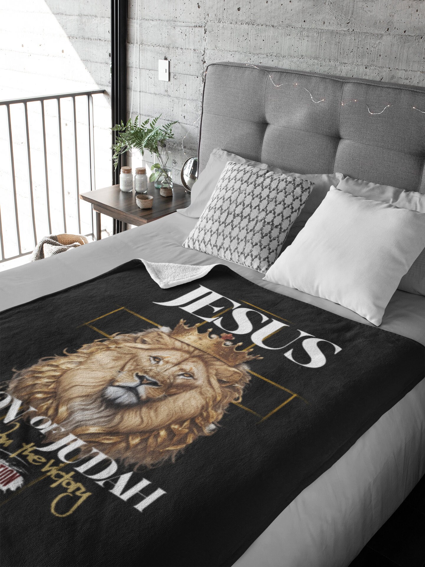 Lion of Judah Blanket, Jesus Blanket, Bible Verse Blanket, Faith Gift ...