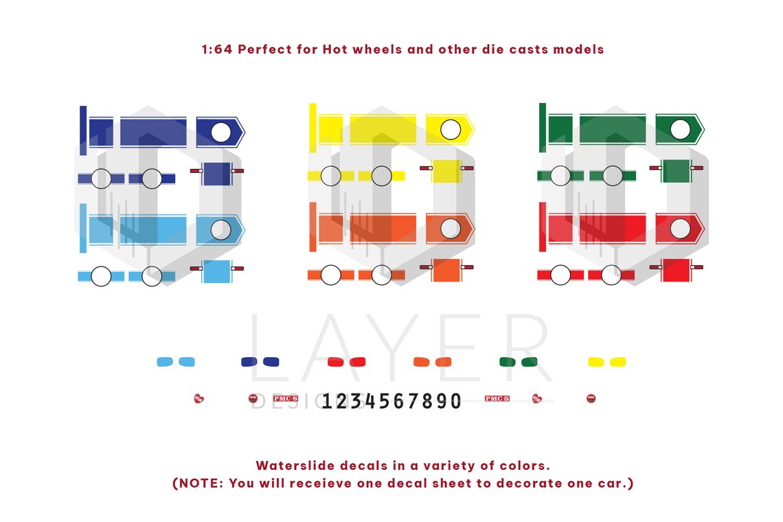 Hot Wheels Custom Waterslide Decals Nissan Skyline Hakosuka Race Car ...