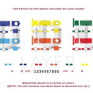 Hot Wheels Custom Waterslide Decals Nissan Skyline Hakosuka Race Car ...