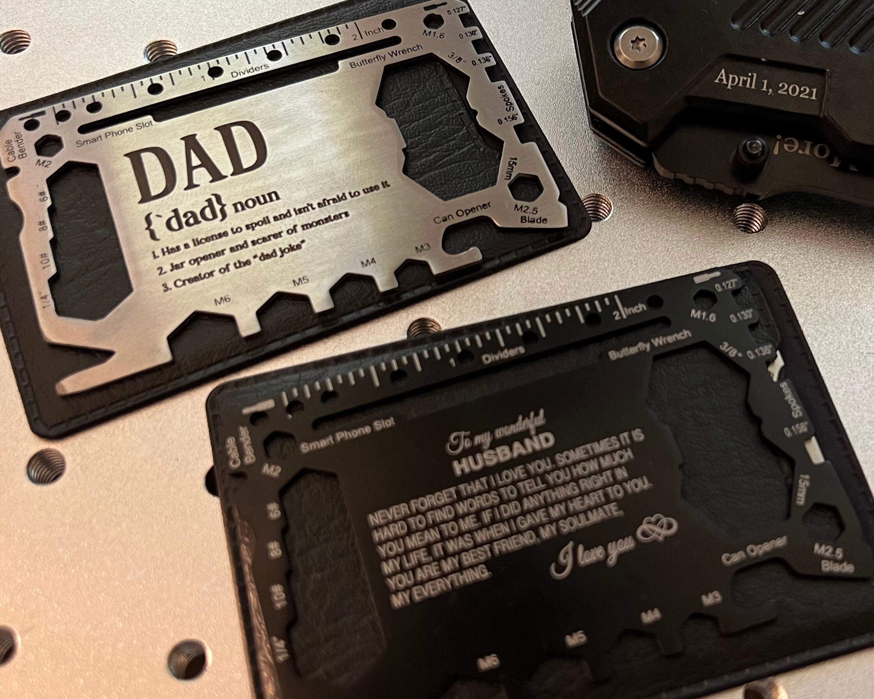 Personalized Wallet Card Custom Wallet Card Laser Engraved - Etsy