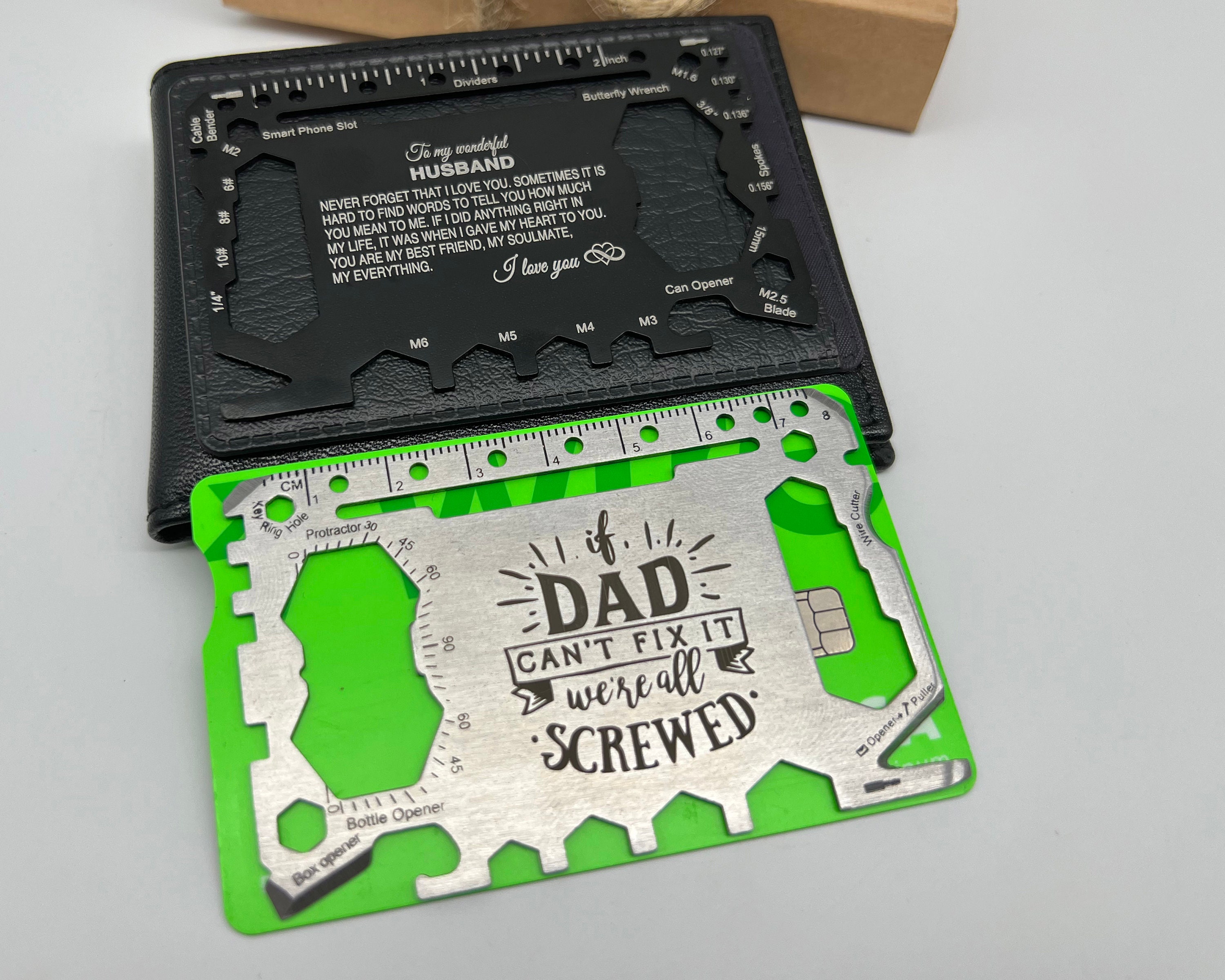 Personalized Wallet Card Custom Wallet Card Laser Engraved - Etsy