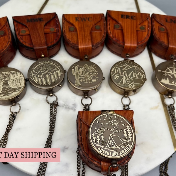 Engraved Compass - Etsy