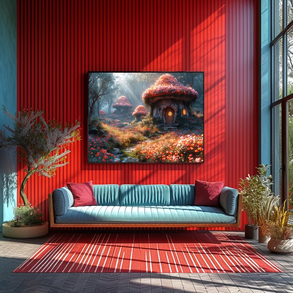 Enchanted Forest Haven Print | Printable Wall Art | Digital Art ...