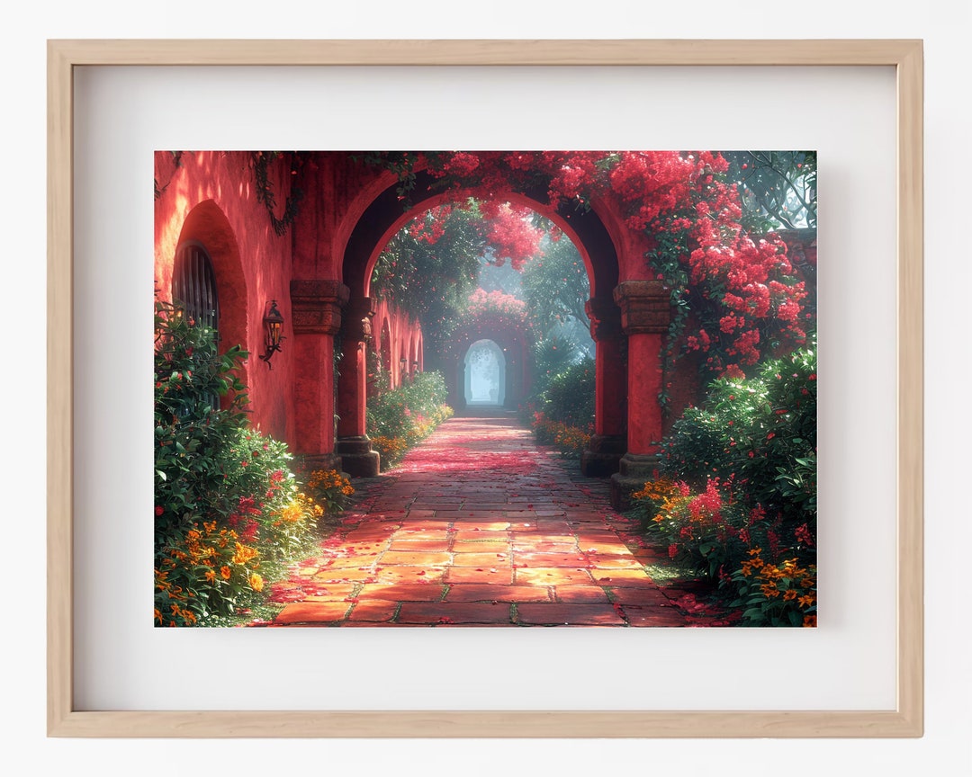 Whimsical Garden Stroll | Forest Art Print | Printable Wall Art ...