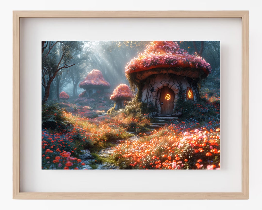 Enchanted Forest Haven Print | Printable Wall Art | Digital Art ...