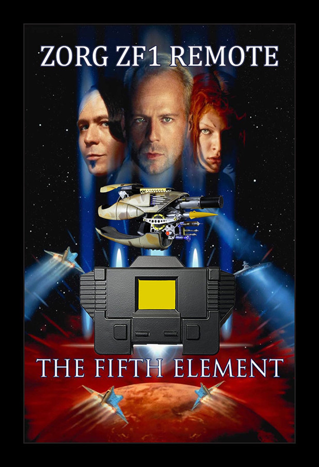 THE FIFTH ELEMENT 1:1 Scale Zorg ZF1 Remote Replica Prop Bruce - Etsy
