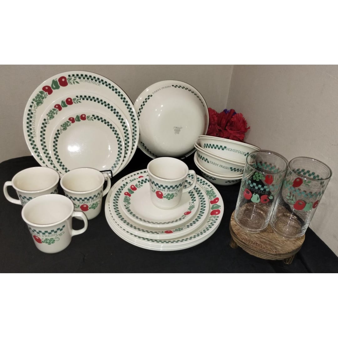 Corelle Farm Fresh - Service for 4 Plus Extras - Etsy