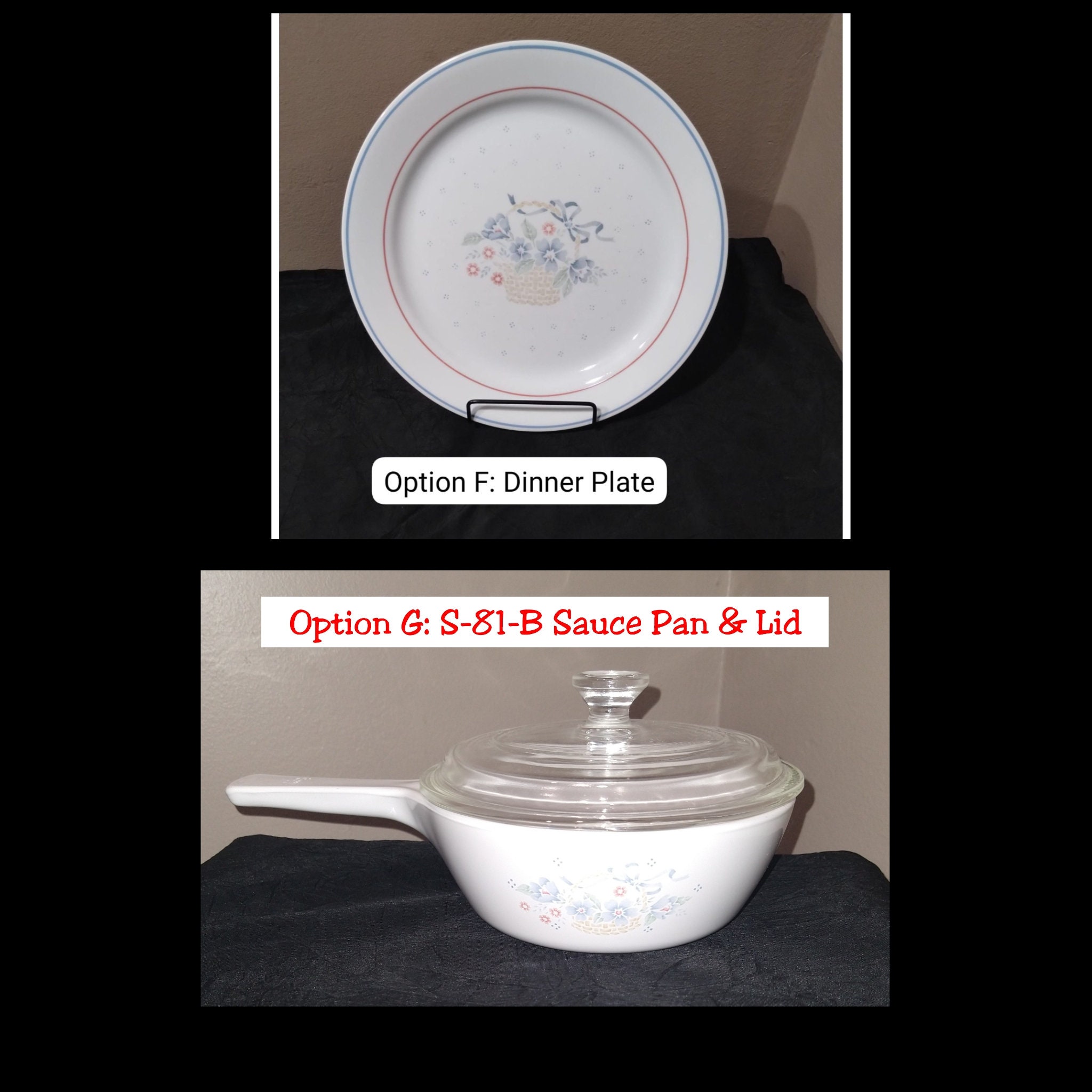 Corning Ware & Corelle Country Cornflower, Blue Ribbon. Various Pieces ...