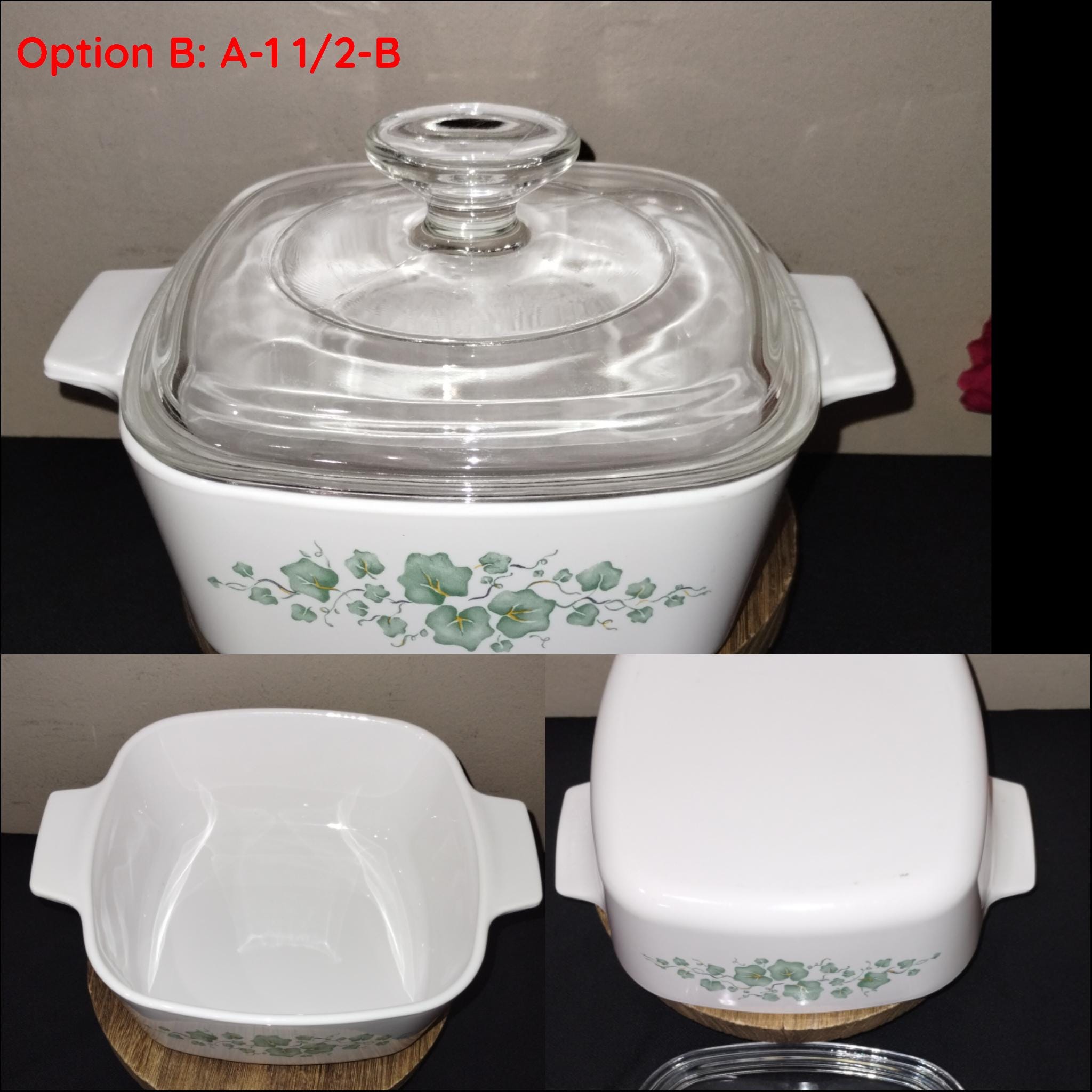 Corning Ware Callaway Ivy Casserole Dishes - Your Choice - FREE ...