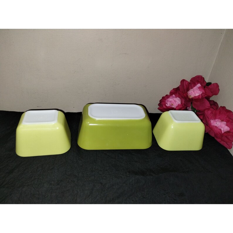 Vintage PYREX 'verde' Fridge Set With Lids 6 Pieces - Etsy