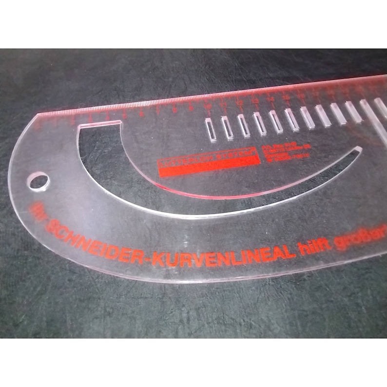 Lutterloh Sewing System Designer Curve Dressmaker Ruler for Sewing ...