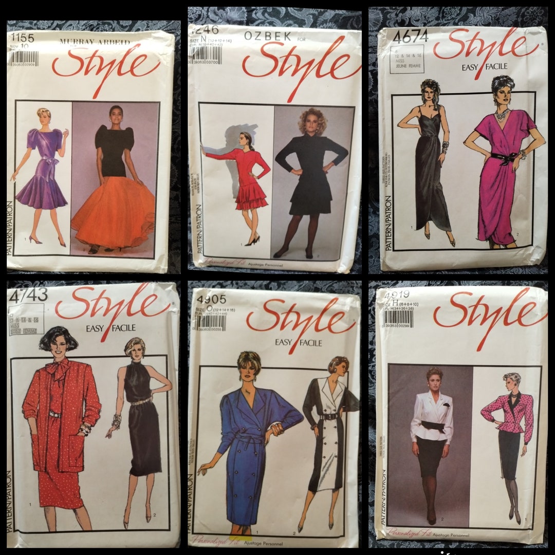 Vintage STYLE Sewing Patterns Factory Folded & Uncut - Etsy