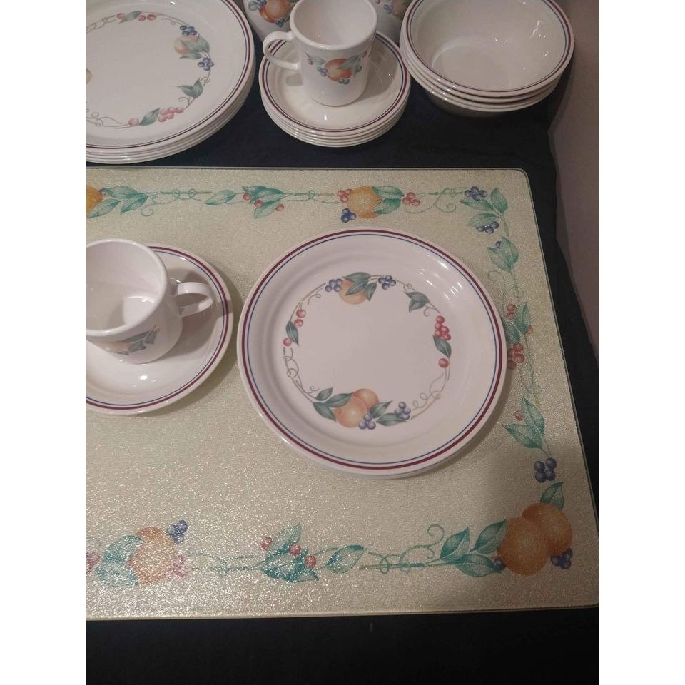Abundance Fruit Dinnerware Set Service for 6 30 or 31 Pieces. Your ...