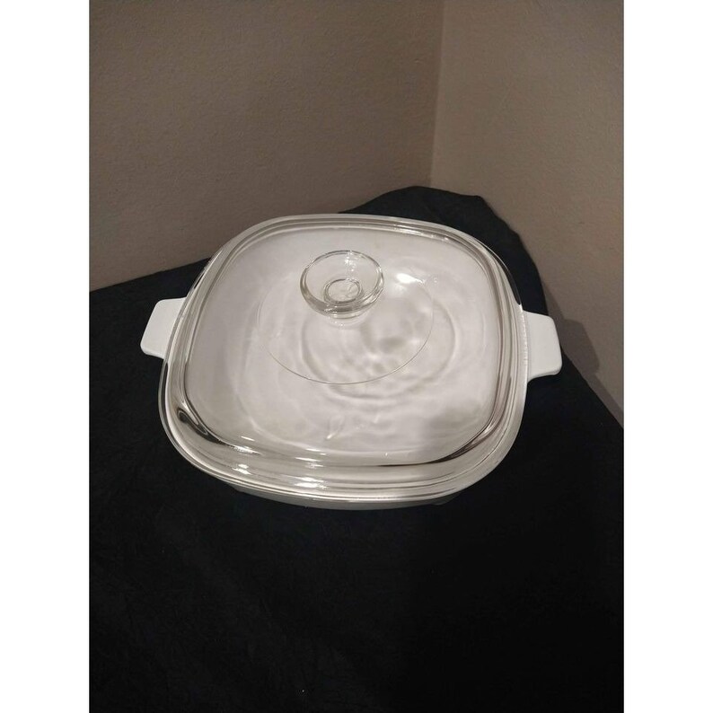 Vintage Corning Ware Footed Microwave Browning Casserole Dish With ...