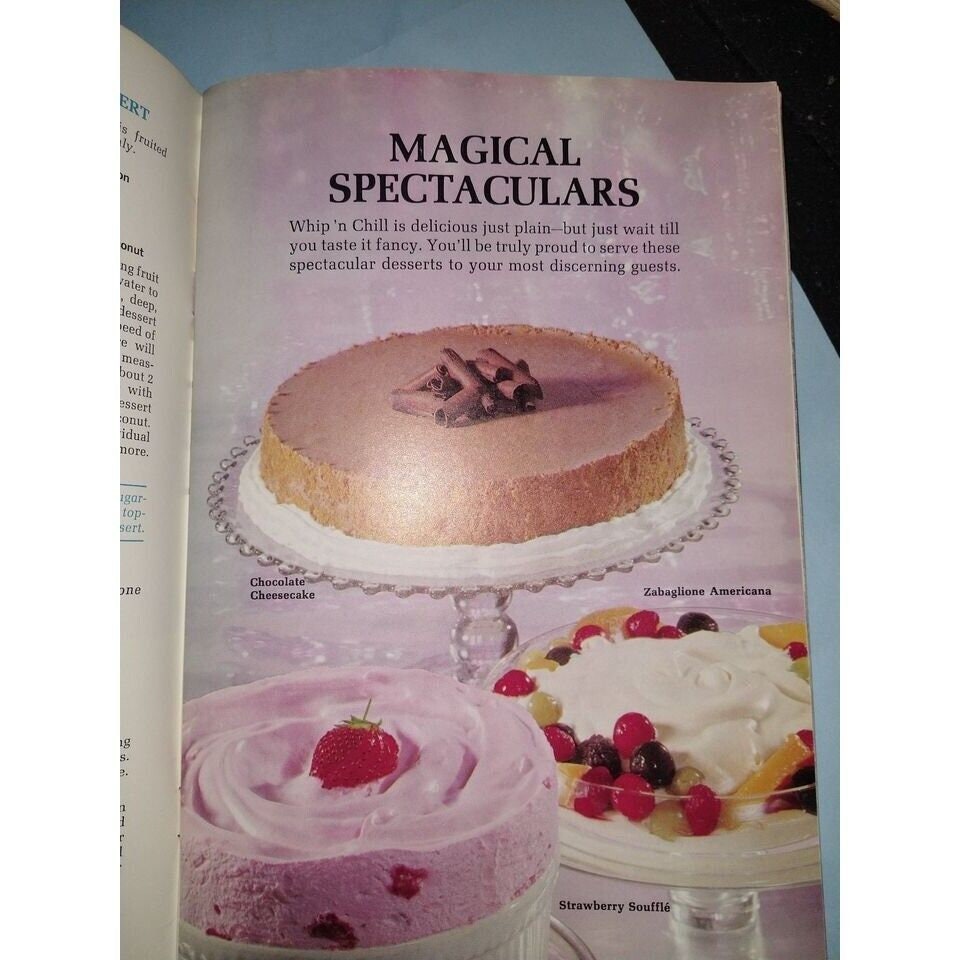 Book: Vintage 1965 Magical Desserts With Whip'n Chill Deluxe Dessert ...