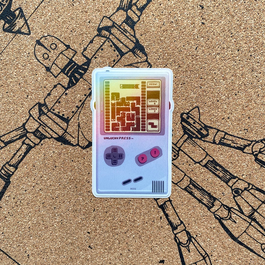 Cat Tetris Die-cut Vinyl Sticker - Etsy