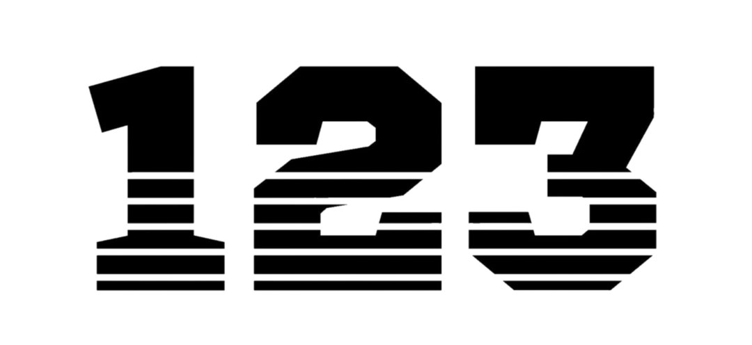 Stickers Numbers Stripe Design Starting Number Racedesign - Etsy