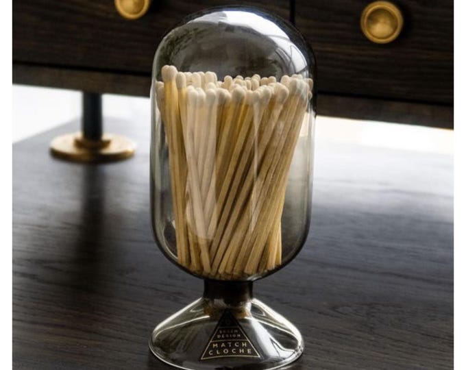 Lux Curated Candle Set Options: Candle, Match Cloche With Matchsticks ...