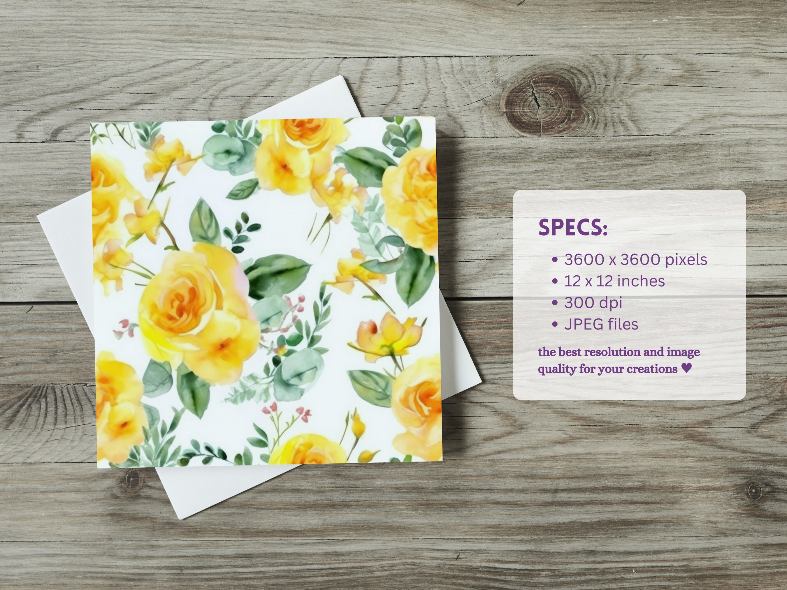 Watercolor Yellow Roses Digital Paper: Seamless Scrapbook Pattern ...