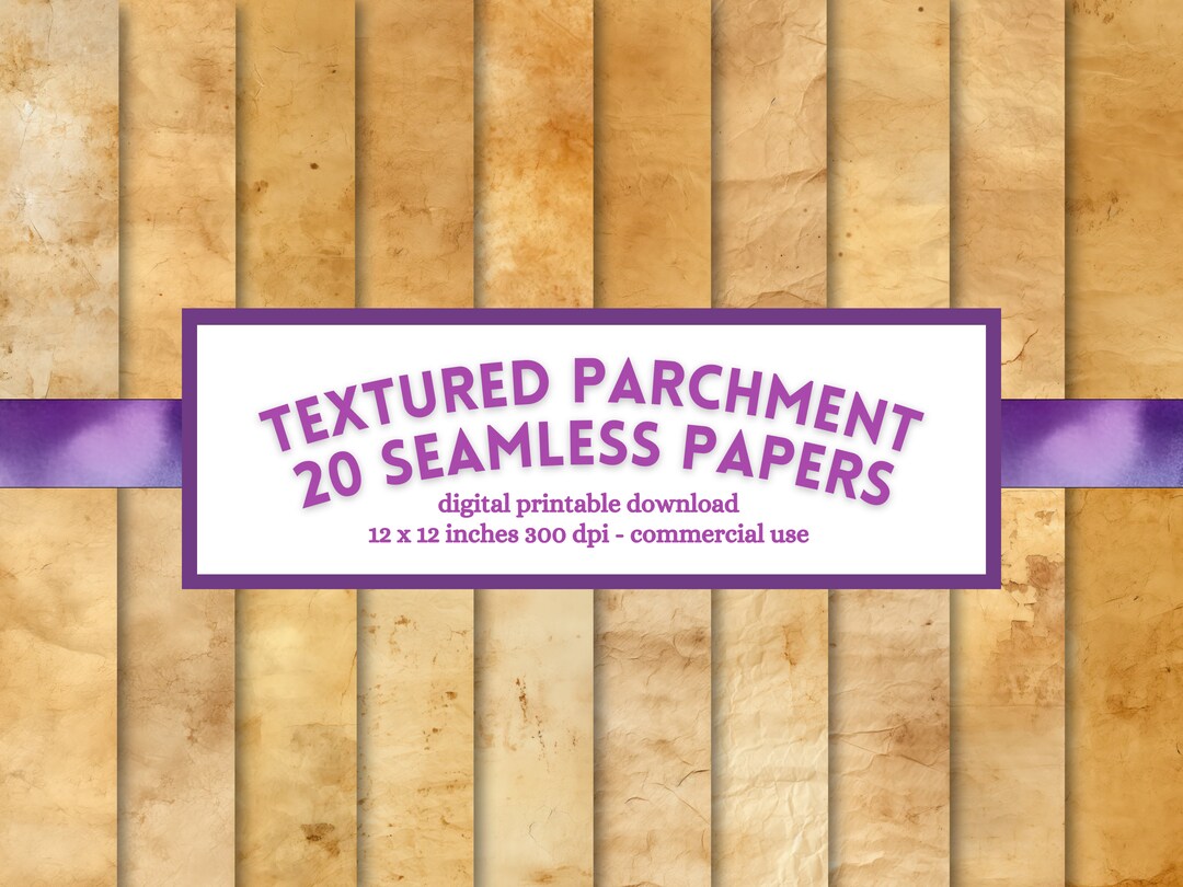 Vintage Parchment Digital Paper, Old Antique Ephemera, Seamless Pattern ...