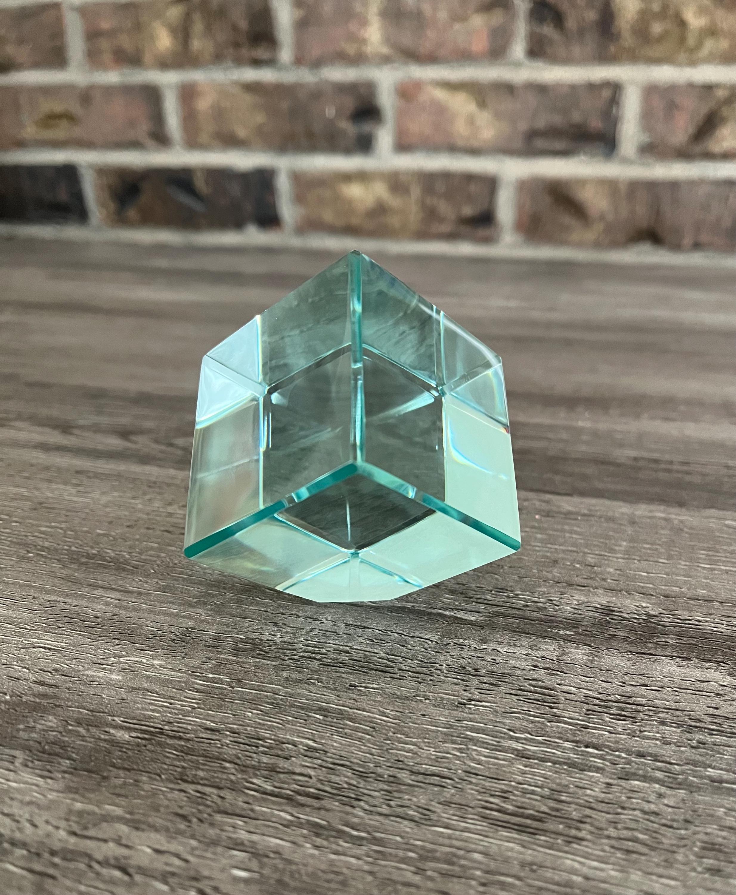 RARE Aqua Green Obsidian Cube, Volcanic Glass From Mexico 11.2oz - Etsy