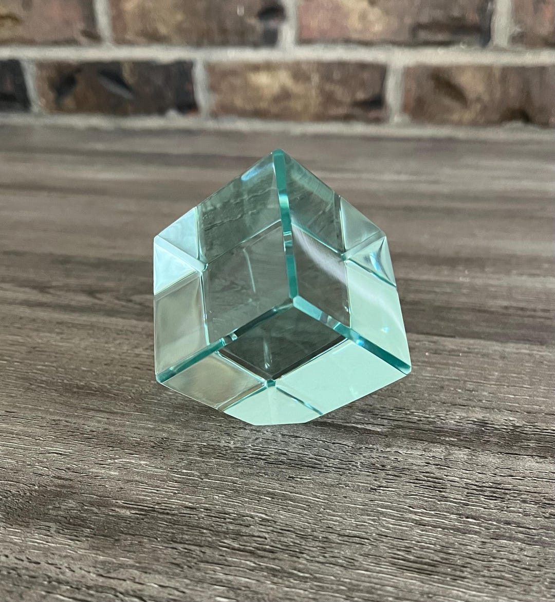 RARE Aqua Green Obsidian Cube, Volcanic Glass From Mexico 11.2oz - Etsy
