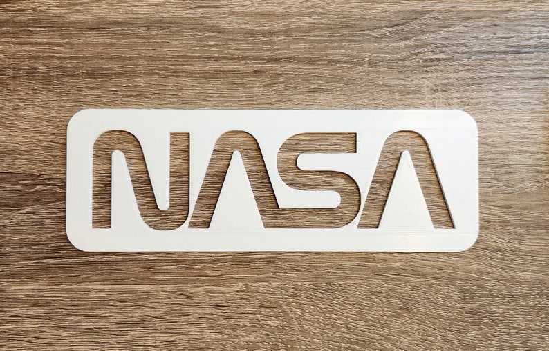 NASA Worm Logo Stencil, Resusable DIY Craft Stencil, Stl File, Dxf File - Etsy