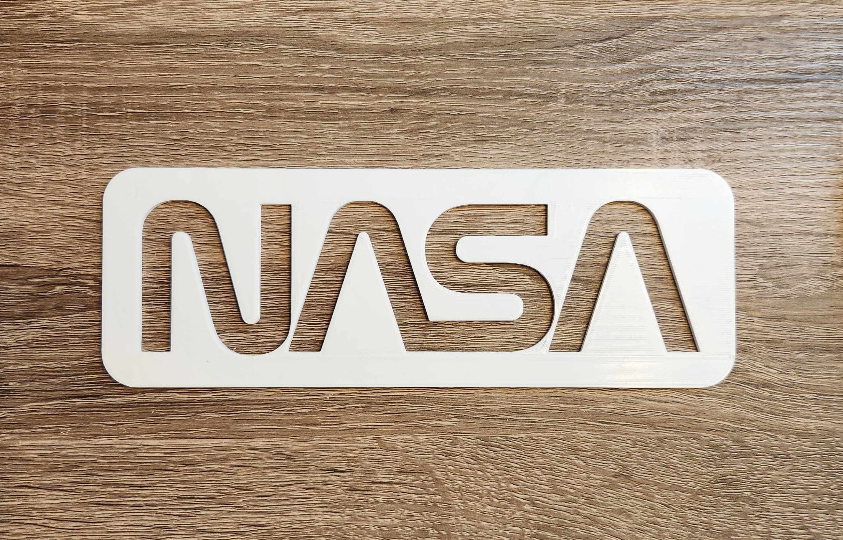 NASA Worm Logo Stencil, Resusable DIY Craft Stencil, Stl File, Dxf File ...