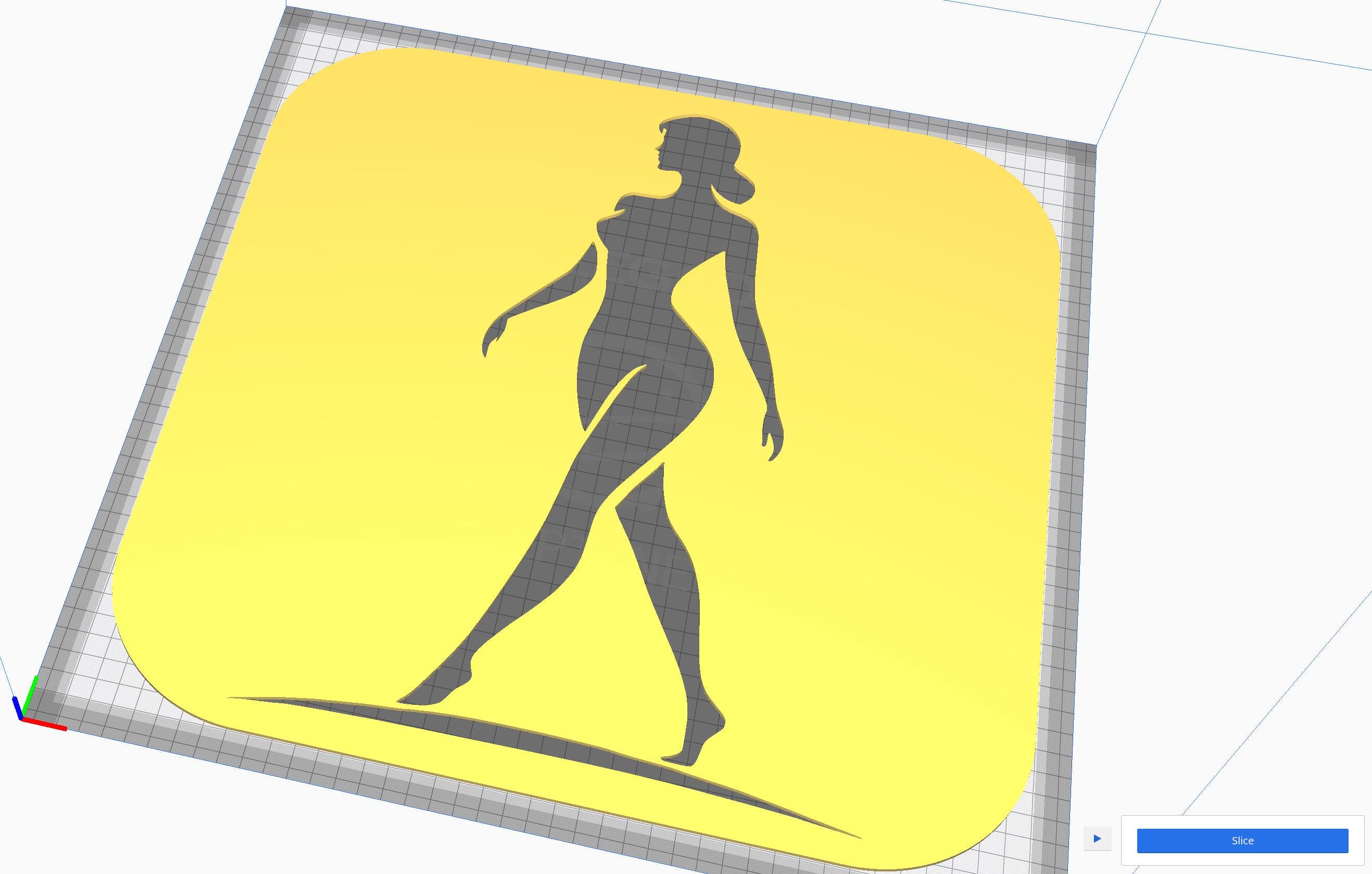 Graceful Female Silhouette Stencil, Digital Download, SVG, DXF, Stl ...