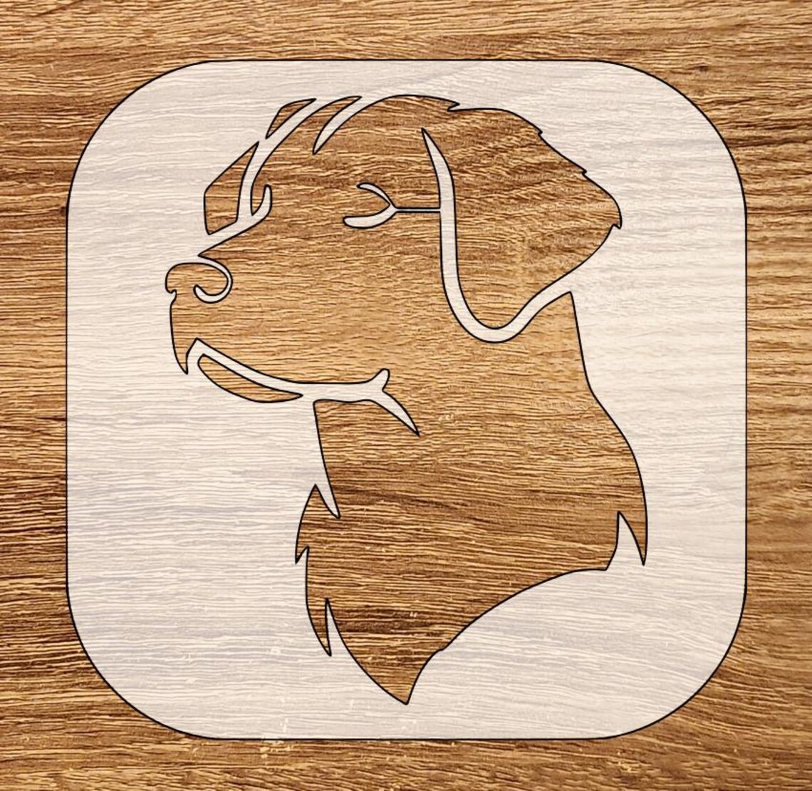 Labrador Retriever Stencil, Dog Silhouette Stencil, Pet Portrait ...