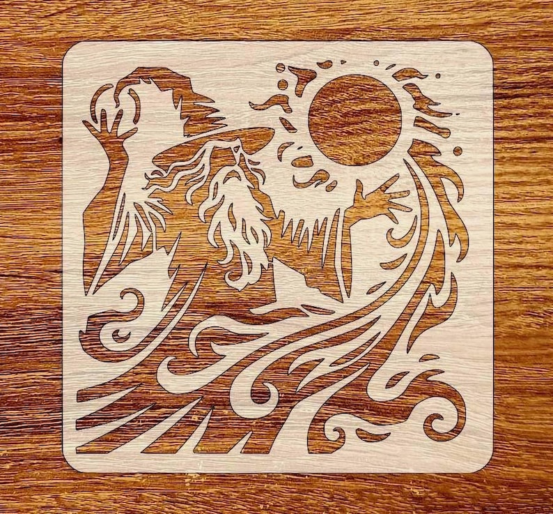 Master Dark Wizard Stencil, Reusable DIY Craft Stencil, Digital ...