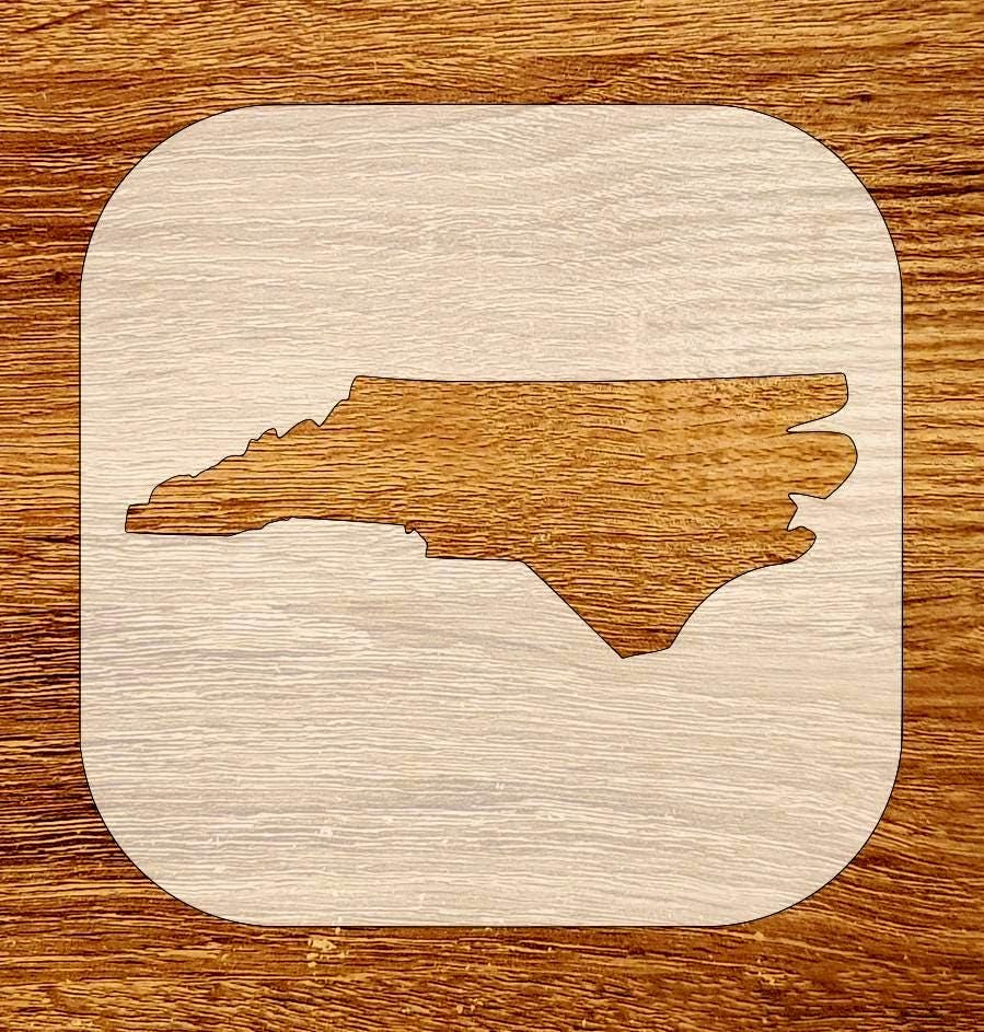 North Carolina State Silhouette Stencil, Digital Download, SVG, DXF ...