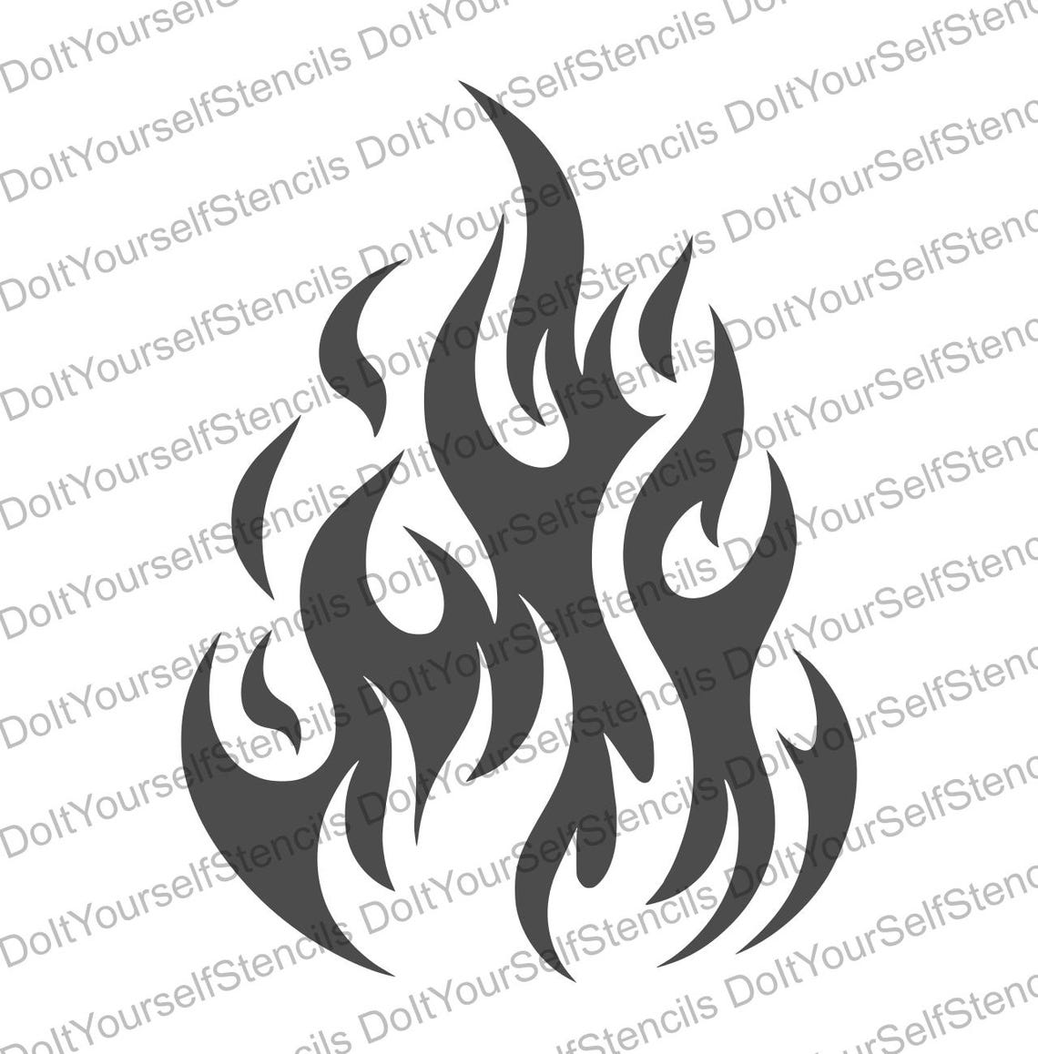 Flame Stencil, Digital Download, SVG, DXF, Stl, Png, Pdf Files - Etsy