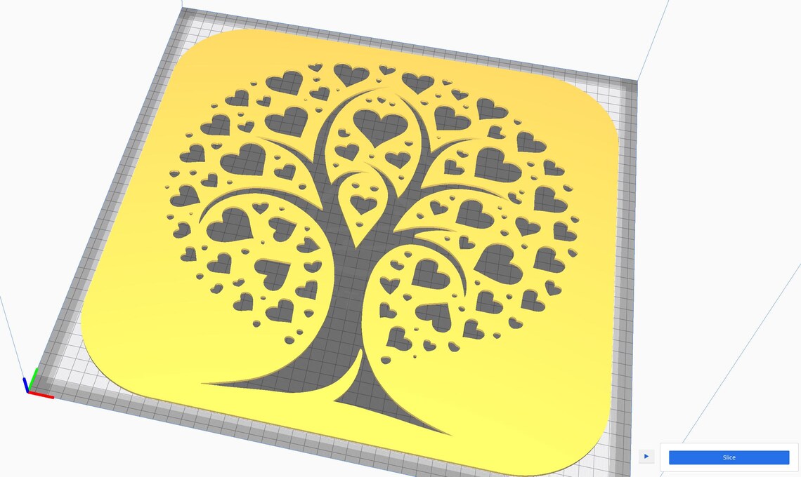 Heart Tree of Love Stencil, Reusable DIY Craft Stencil, Digital ...