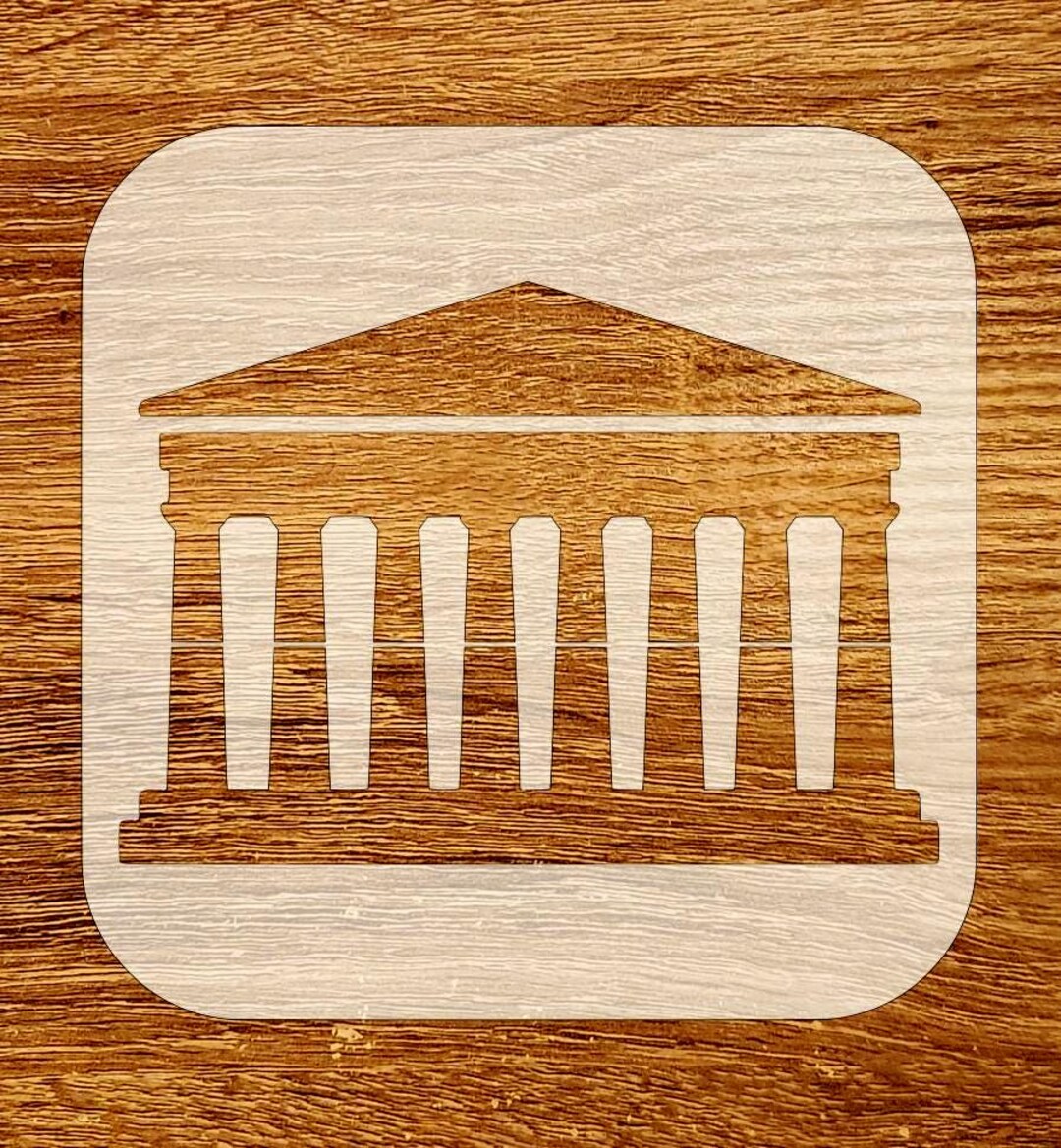 Parthenon Stencil, Reusable DIY Craft Stencil, Digital Download, SVG ...