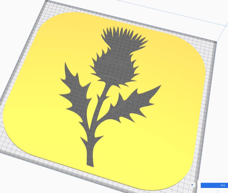 Thistle Flower Stencil, Reusable DIY Craft Stencil, Digital Download ...